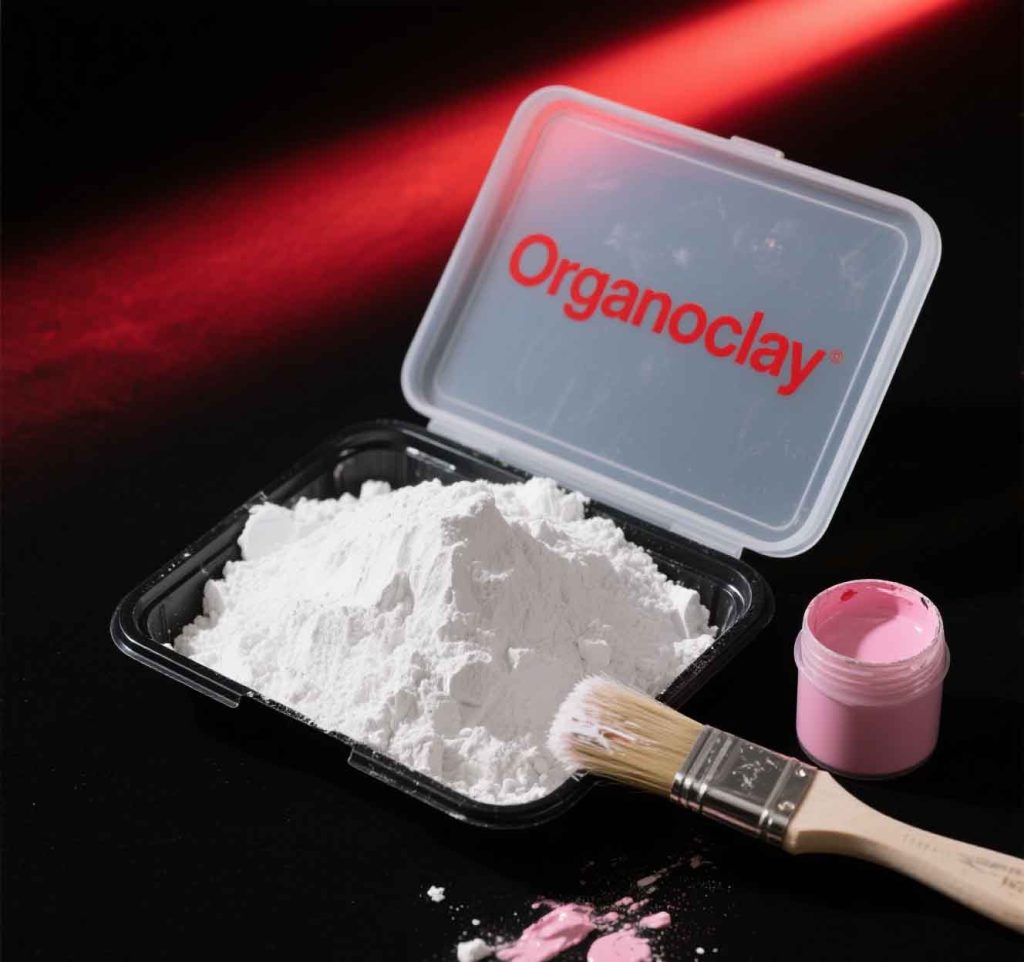 Organoclay in heat resistant coatings